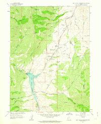 1961 Map Of East Canyon Reservoir Summit County Ut — High Res Pastmaps