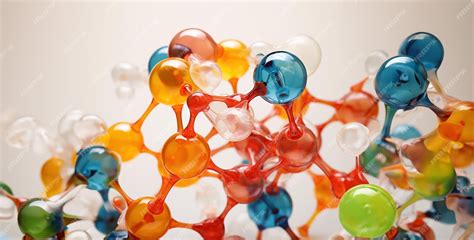 Premium Photo Molecular Structure Of Plastic Molecular Model