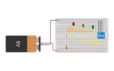 Circuit Design Rangkaian Sederhana Led Tinkercad