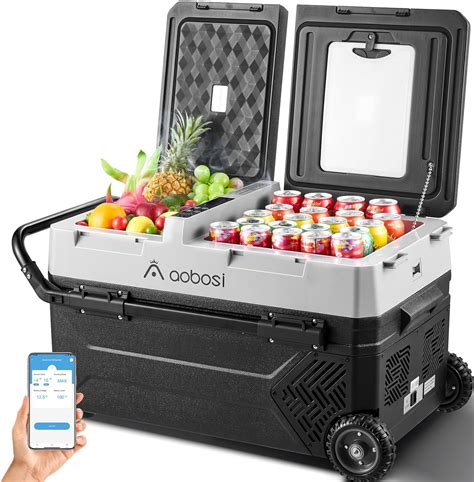 Aaobosi Kompressor Kühlbox 42l Dual Zone Kühlbox Auto Elektrisch 20