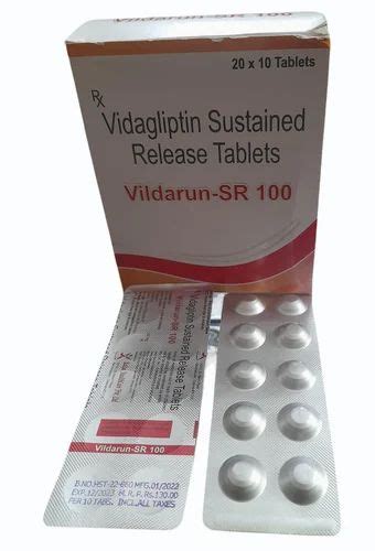 Vildarun Sr 100 Vidagliptin Sustained Release Tablets At Rs 170 Box Vildagliptin Tablets In