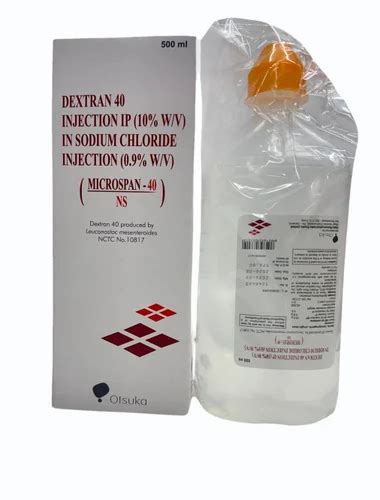 Dextran 40 Injection With Sodium Chloride 50 Mgml At ₹ 330ml In