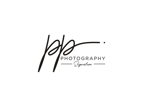Letter Pp Signature Logo Template Vector 10939052 Vector Art At Vecteezy