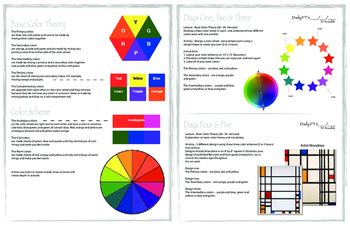 Color Theory Project Packet By The Cte Objective Tpt
