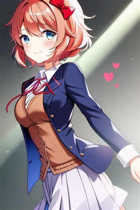 Sayori Doki Doki Literature Club Generated By Cheesedaddy Using