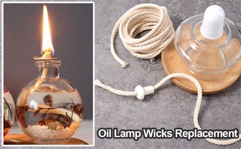 Isslly 655 Ft Cotton Wicks For Oil Lamps 18 In Braided