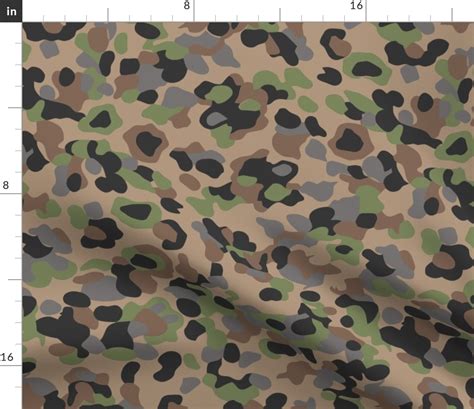 Austrian Pea Dot Camouflage Pattern Fabric Spoonflower