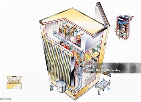 Refrigerator Crosssection Elevated View High Res Vector Graphic Getty Images