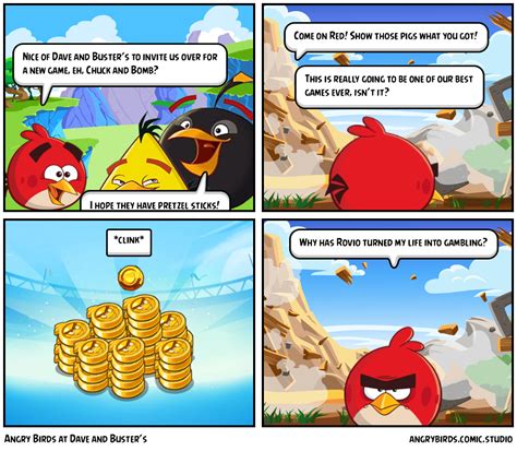 Angry Birds At Dave And Busters Comic Studio