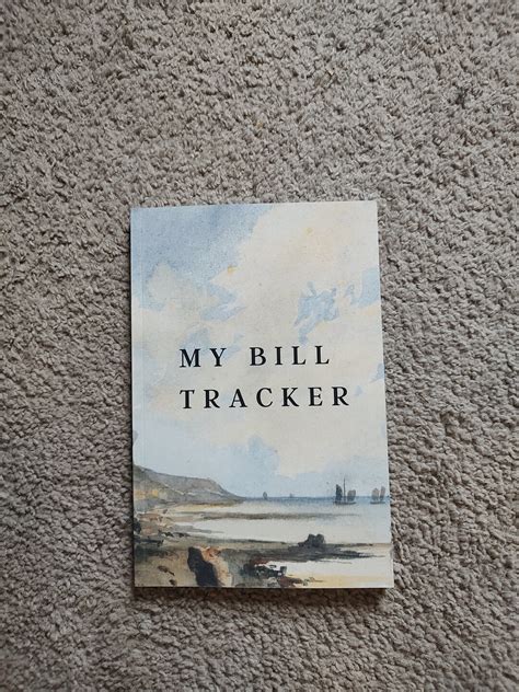 Bill Tracker Journal Etsy