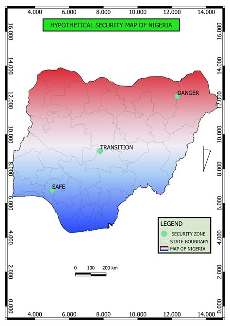 Hypothetical Security Map Of Nigeria Spatialnode
