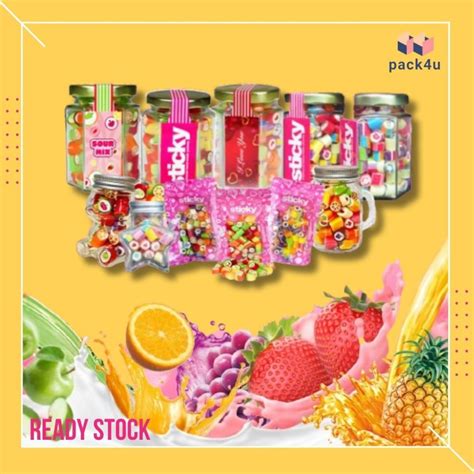 Sticky Candy 30g40g70g80g120g170g Mix Fruits Flavours Sweet Sour