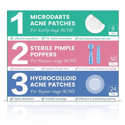Teawoo 3 Step Microdart Pimple Patches Set 83 Count