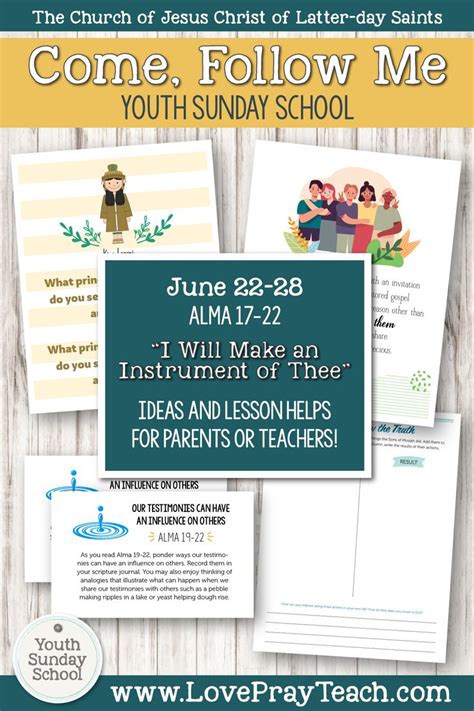 Youth Sunday School Come Follow Me Book Of Mormon 2020 June 22â€“28