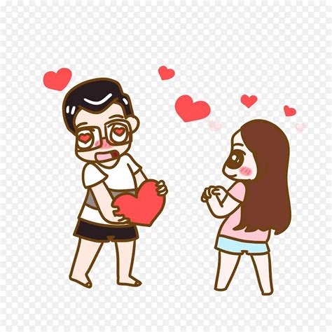 卡通求爱的老实人素材png图片素材下载图片编号qpwvnoly 免抠素材网