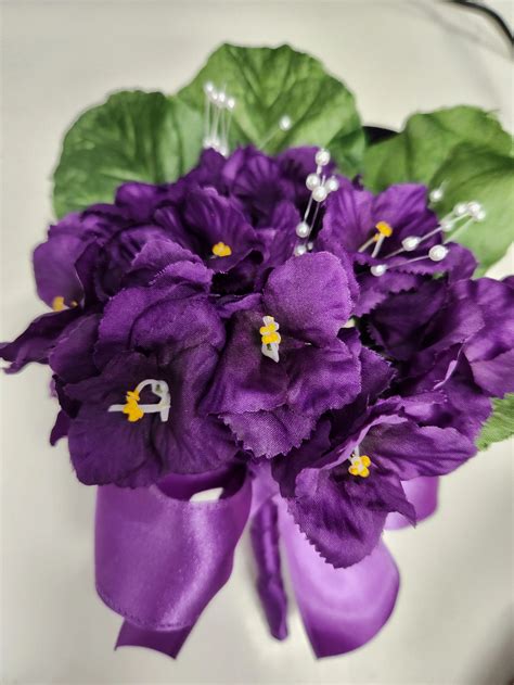 African Violet Corsage Delta Sigma Theta