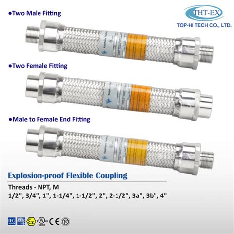 Explosion Proof Flexible Coupling Flameproof Type Taiwan THT EX