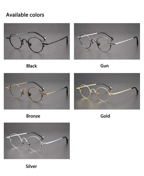 Briar Titanium Vintage Round Eyeglasses Frames Southood