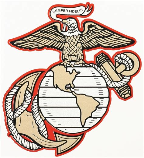 Eagle Globe And Anchor Clipart