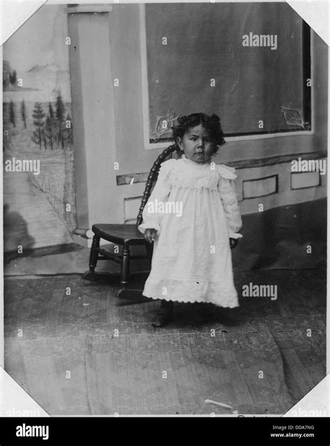 A Photograph Of An Unidentified Native American Girl Likely Taken In