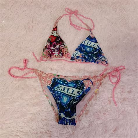 String Bikini Two Piece Womens Fashion Swimwear Bikinis And Swimsuits On Carousell