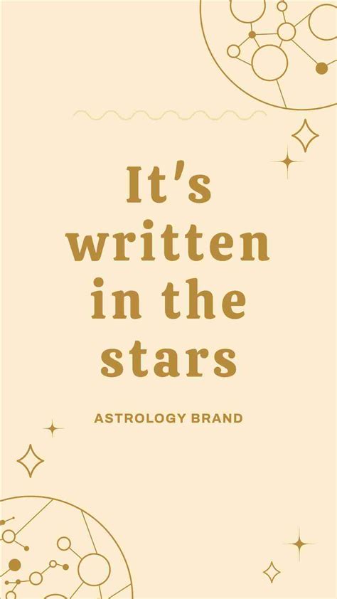 Its Written In The Stars Design Templates
