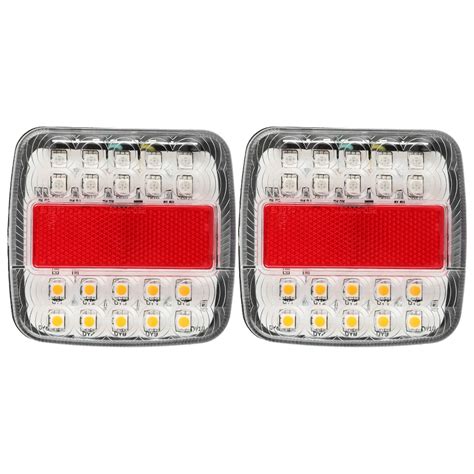 Lámpara Trasera 2 Piezas 12v 24v 20led Piezas Dobles Para Vehículos