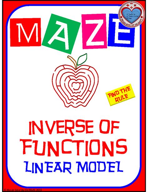 Maze Functions Inverses Of Linear Models Guide Math 101 Studocu