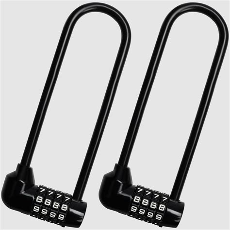 4 Digit Combination Padlock Set 2 Pack Outdoor Padlocks With Code