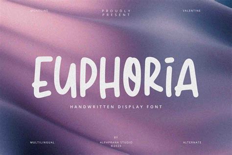 Euphoria Display Font Alpaprana Studio