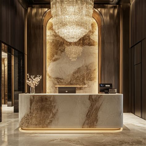 Luxurious Large Reception Desk For Hotels And Business Lobbies Hiigh