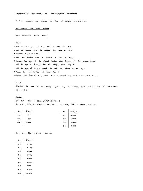 Chapter 2 Solution To Non Linear Problems Pdf