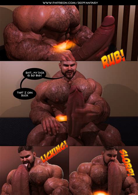 Rule 34 3d7fantasy 3d Artwork Abs Animated Biceps Bodybuilder Cum