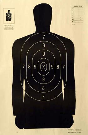 Official Nra B 27 Silhouette And Related Targets