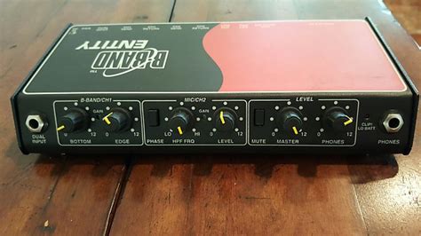 B Band Entity Preamp Preamp Black And Red Reverb