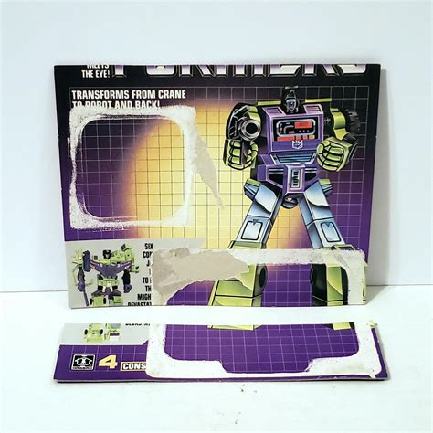 1985 Transformers G1 Devastator Constructicons Hook Instructions And Tech Specs 3920037909