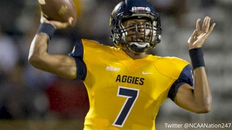 North Carolina Aandt Qb Lamar Raynard Is Most Efficient Passer In Fcs