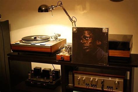 Vintage Record Player And Turntable Setup