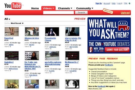 Youtube Old Layout 2007 Youtube Figma