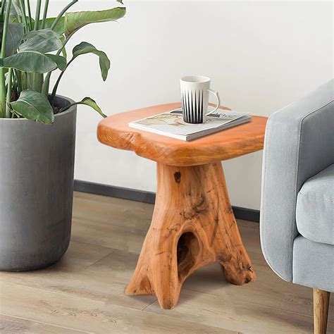 Small Live Edge Wood Side Table ®