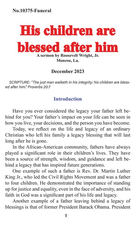 Sermon Ideas Template