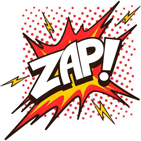 Premium Vector Comic Book Pop Art Zap With A Pop Art Style