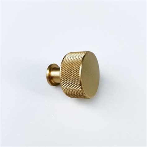Solid Satin Brass Texture No 2 Knurled Drawer Pulls And Knobs