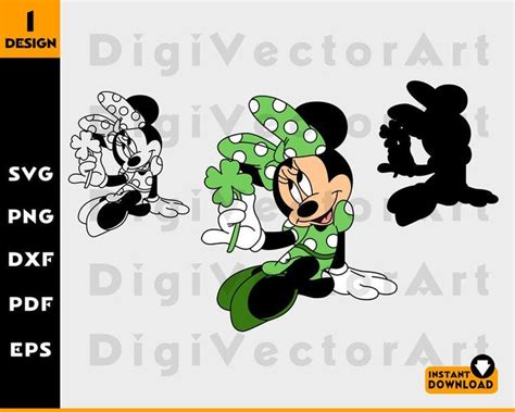 St Patrick Mouse Vector Svg Bundle Clipart Eps Png Dxf Pdf Layered Digital File 3 Clip
