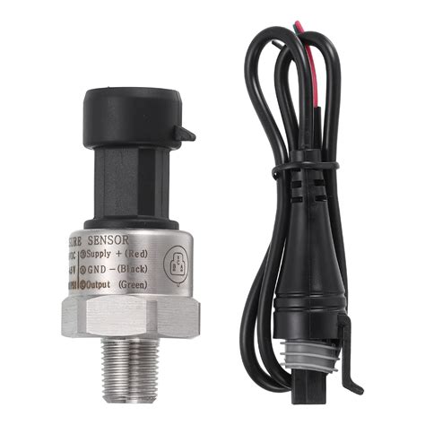 Pressure Transducer Sender Sensor With Connector 18 Npt 200 Psi Stainless Steel Pressure