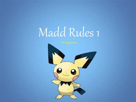 Madd Rules 1 B Pptx