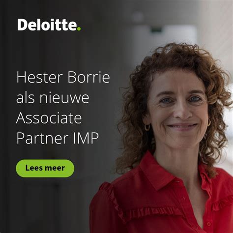 Deloitte Benoemt Hester Borrie Tot Associate Partner Investment Management And Pension Angelique