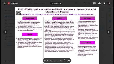 Example Of Systematic Review Poster Youtube