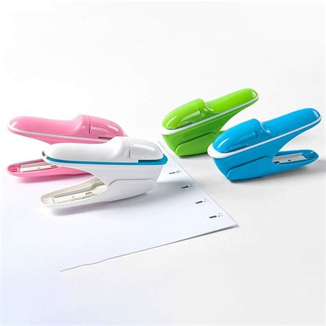 No Nails Stapling Machine Mini Cute Book Stapler No Staples Required Stapleless Stapler Paper