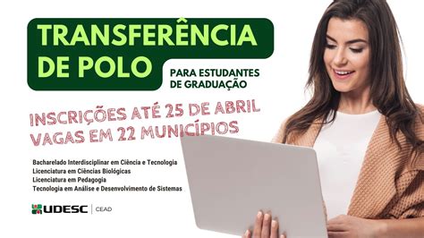 Notícia Aluno De Graduação Da Udesc Cead Pode Pedir Transferência De